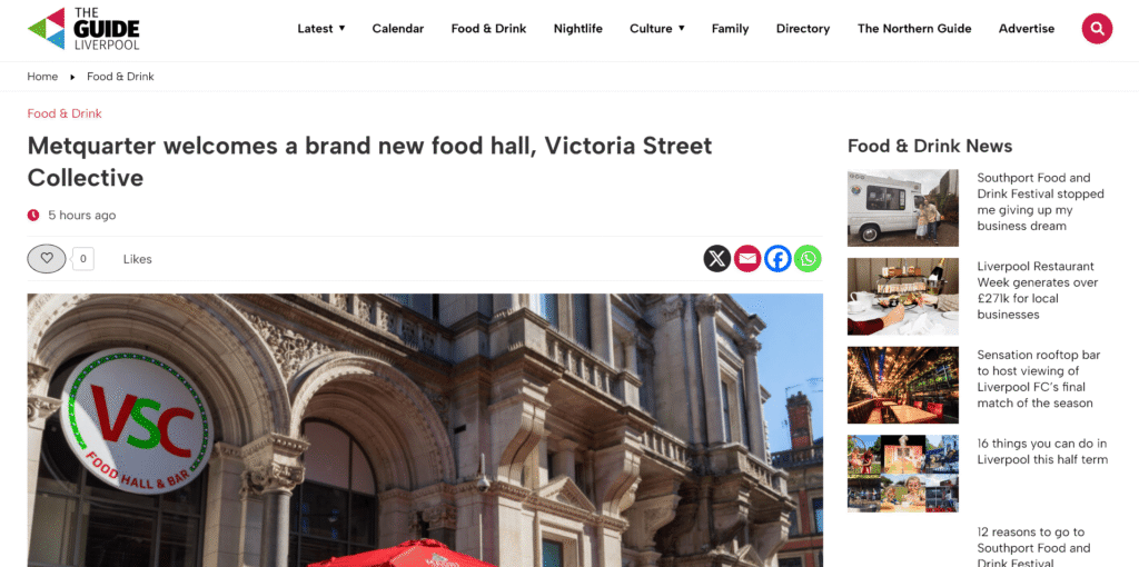 Victoria Street Collective – Liverpool food court & Bar – Diverse range ...